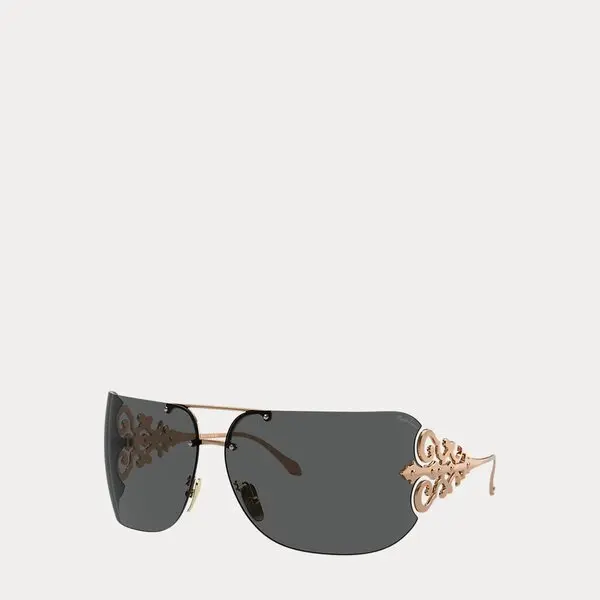 Ralph Lauren Mirrored Aviator Sunglasses - Dark Grey