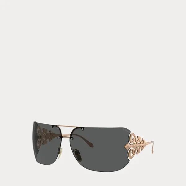 Ralph Lauren Mirrored Aviator Sunglasses - Dark Grey