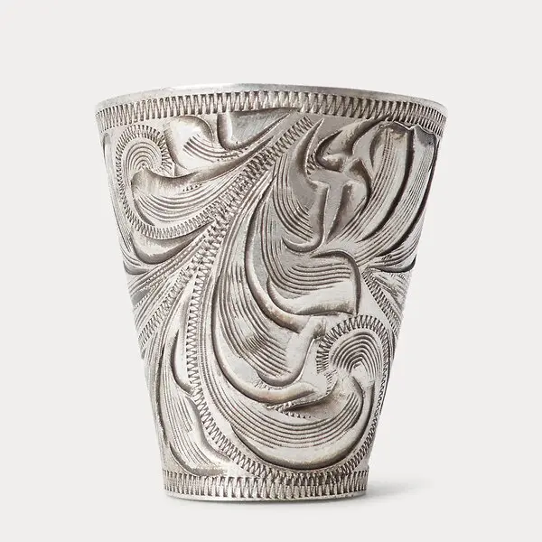 Ralph Lauren Engraved Bandanna Slider - Silver