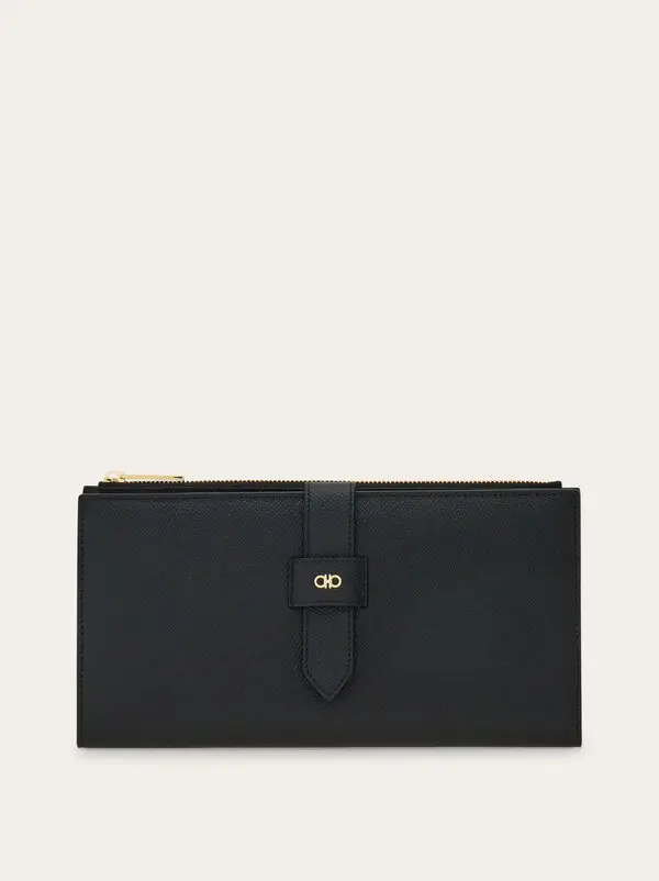 FERRAGAMO Gancini Docut Holder - Black