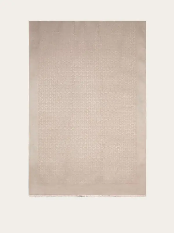 FERRAGAMO Gancini Stole - Beige
