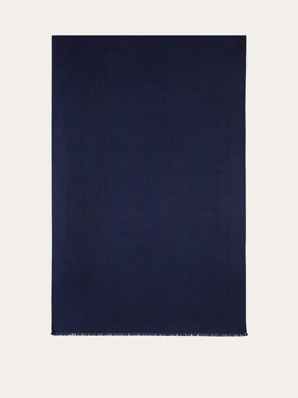 FERRAGAMO Gancini Stole - Blue