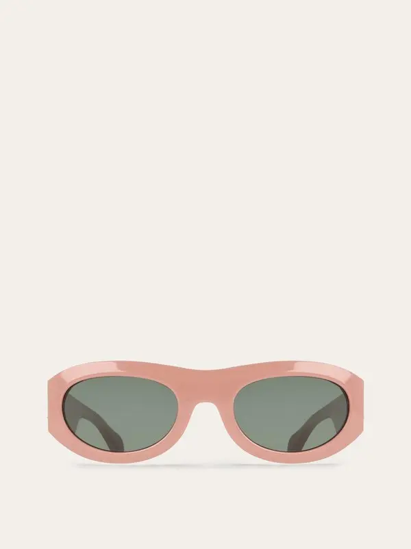 FERRAGAMO Oval Frame Sunglasses - Pink