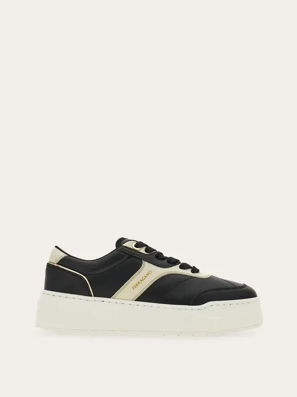 FERRAGAMO Nappa Sneaker - Black