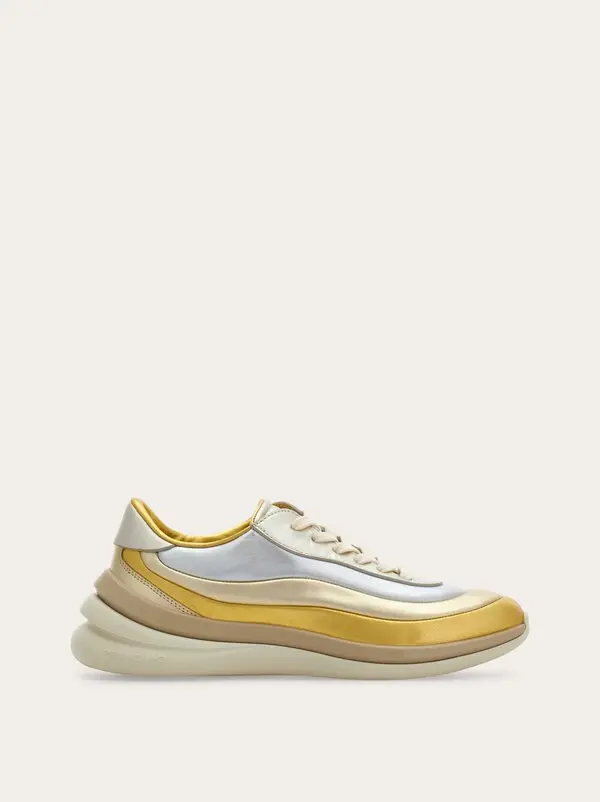 FERRAGAMO Nappa Sneaker - Gold