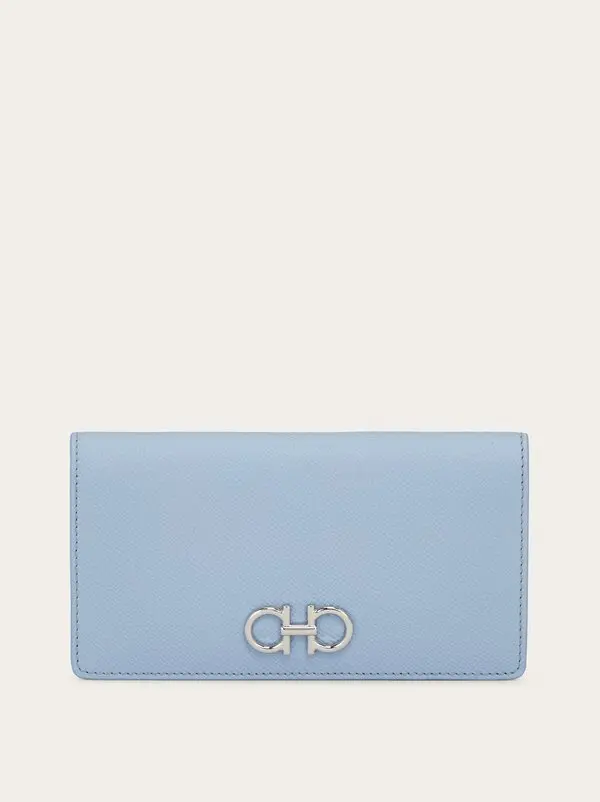 FERRAGAMO Gancini Continental Wallet - Blue