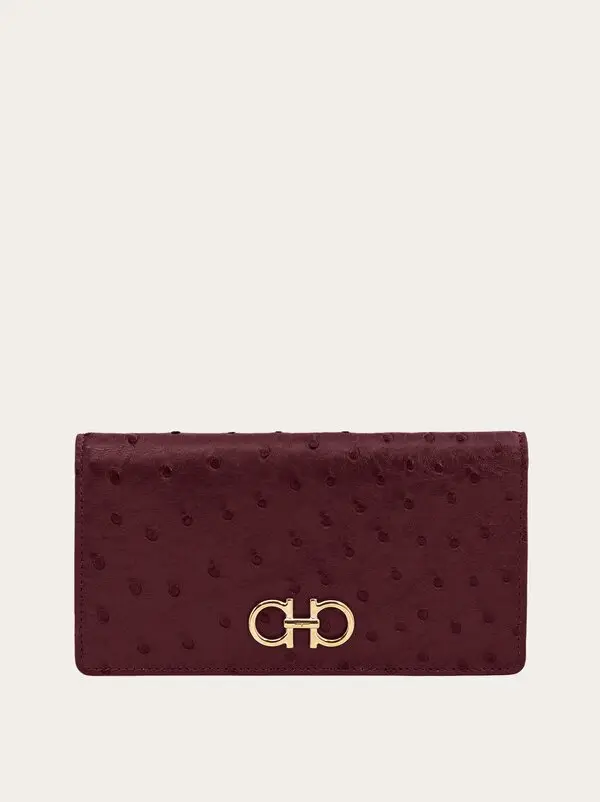 FERRAGAMO Gancini Continental Wallet - Violet
