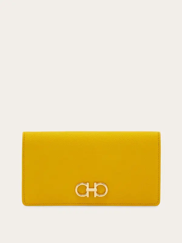 FERRAGAMO Gancini Continental Wallet - Yellow