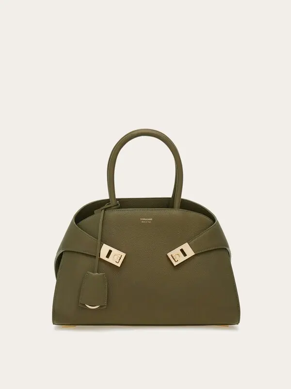 FERRAGAMO Hug Top Handle Bag - Green