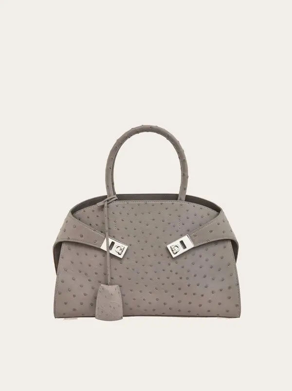 FERRAGAMO Hug Top-handle Bag - Grey