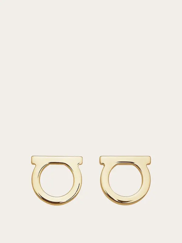 FERRAGAMO Gancini Stud Earrings - Gold