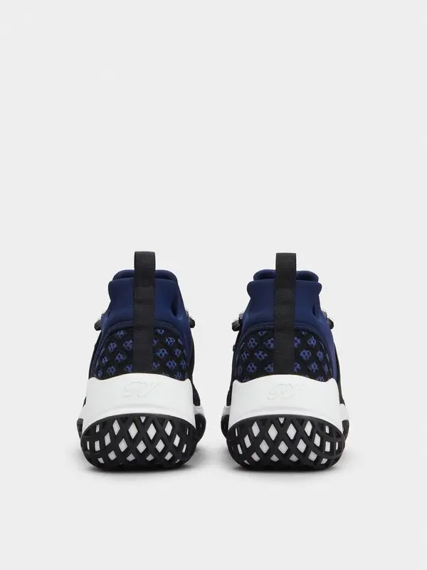 ROGER VIVIER Viv' Run Sneakers In Fabric With Belle Vivier Buckle - Blue,black