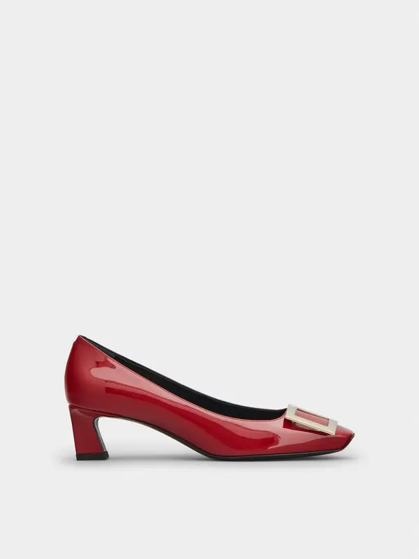 ROGER VIVIER Trompette Pumps In Patent Leather - Red