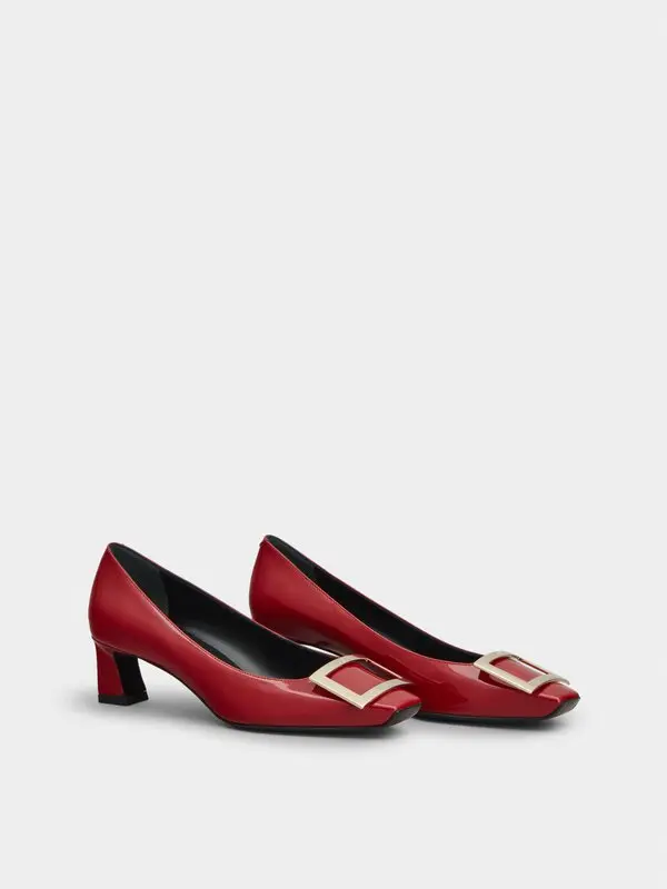 ROGER VIVIER Trompette Pumps In Patent Leather - Red