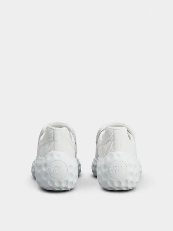 ROGER VIVIER Viv' Run Light Mesh Sneakers With Buckle Detail - White