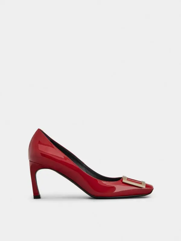 ROGER VIVIER Trompette Pumps In Patent Leather - Red