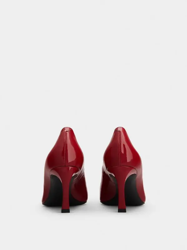 ROGER VIVIER Trompette Pumps In Patent Leather - Red