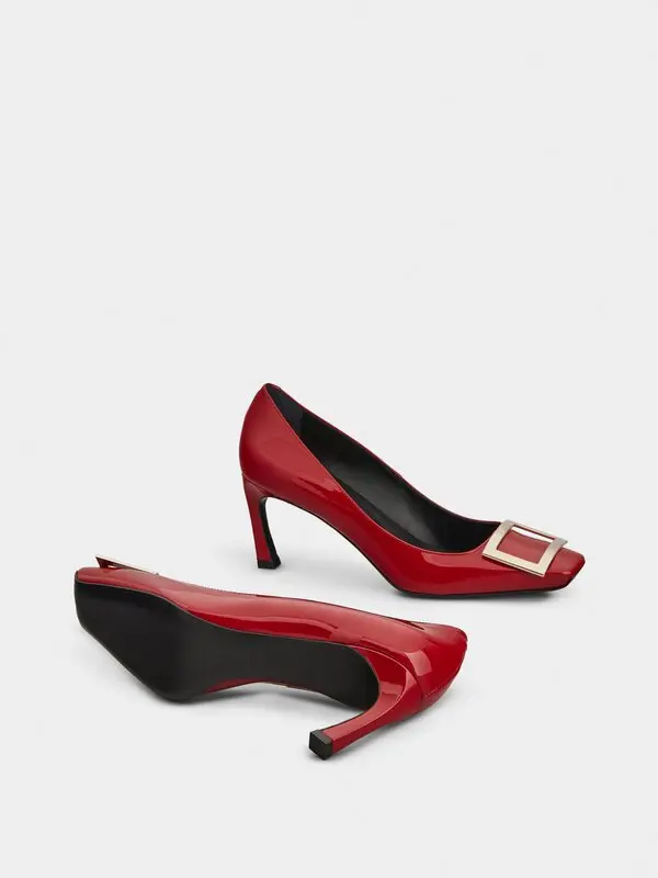 ROGER VIVIER Trompette Pumps In Patent Leather - Red