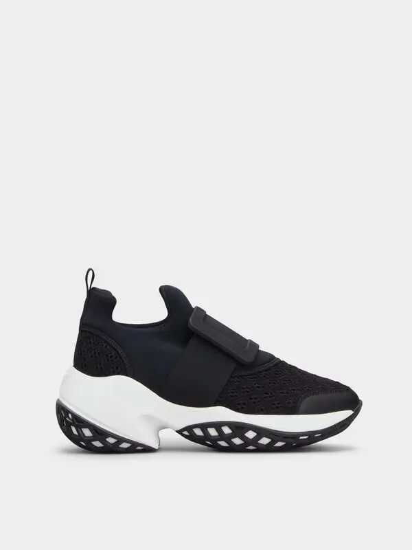 ROGER VIVIER Viv' Run Sneakers - Black