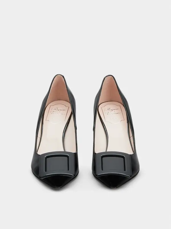 ROGER VIVIER In The City" Patent Leather Pumps With Buckle Detail