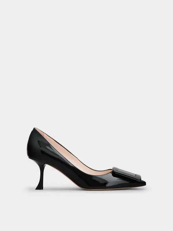 ROGER VIVIER In The City" Patent Leather Pumps With Buckle Detail