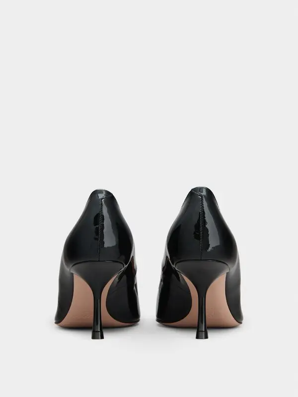 ROGER VIVIER In The City" Patent Leather Pumps With Buckle Detail