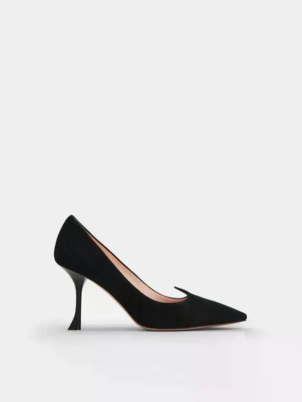 ROGER VIVIER I Love Pumps" Suede High Heel Pumps