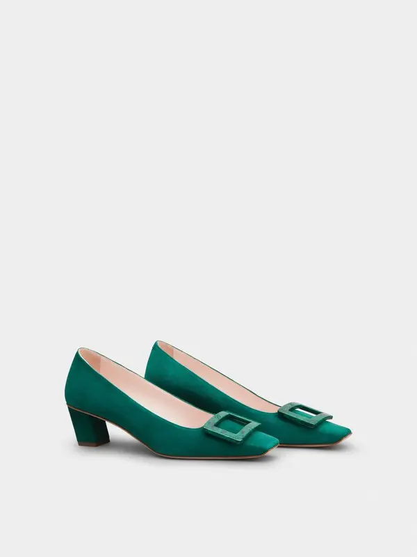 ROGER VIVIER Belle Vivier Stone Buckle Pumps