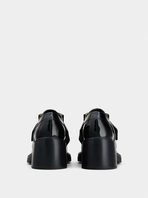 ROGER VIVIER Viv' Rangers Loafers In Patent Leather