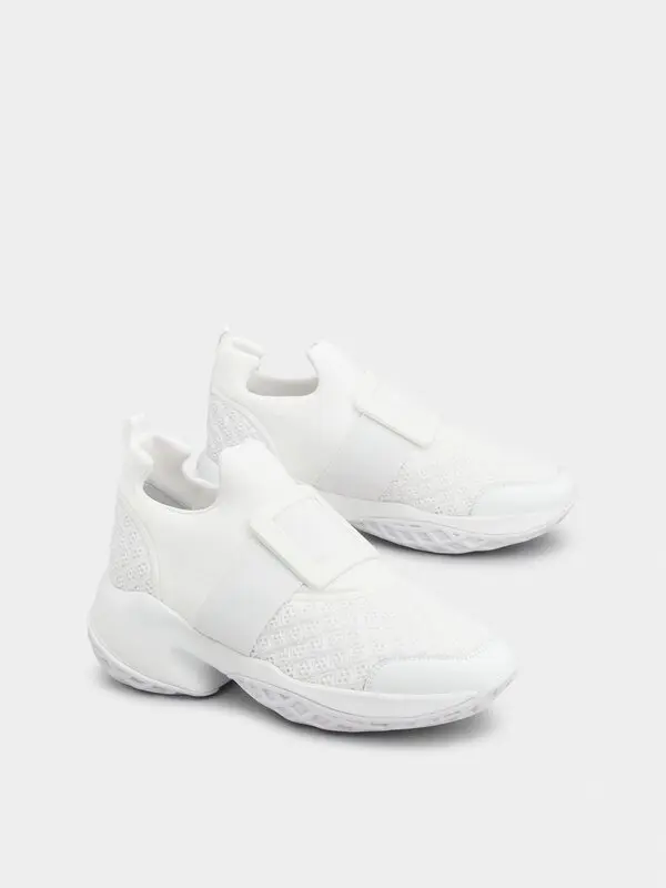 ROGER VIVIER Viv' Run Slip-on Sneakers - White