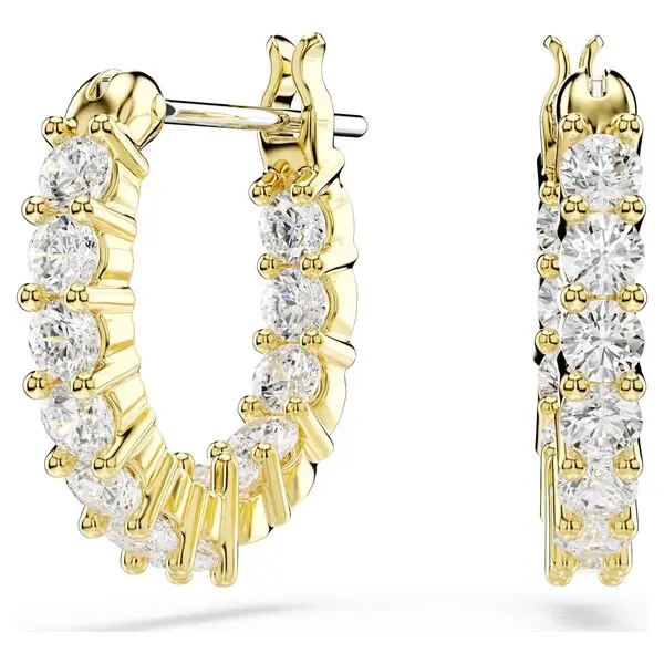 SWAROVSKI Matrix Vittore Hoop Earrings With Zirconia - White