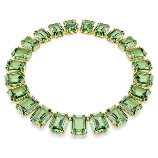 SWAROVSKI Millenia Octagonal Necklace With 18k Gold Finish - Green
