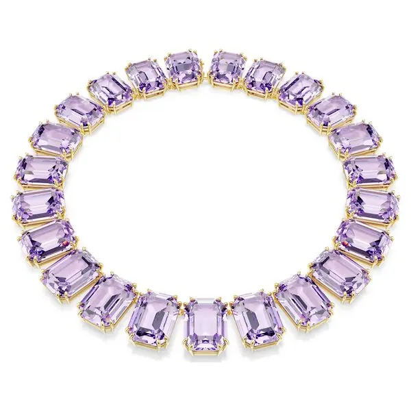 SWAROVSKI Millenia Cushion Necklace - Purple
