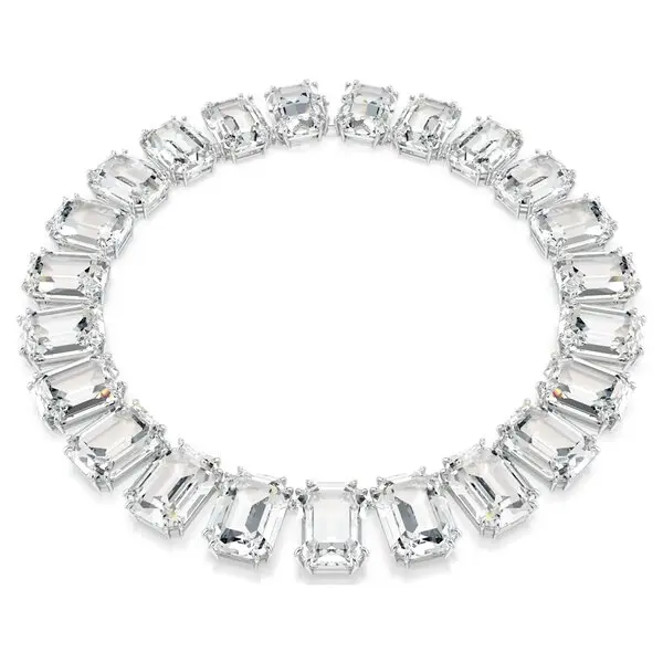 SWAROVSKI Millenia Octagonal Necklace With Gold-tone Finish - White