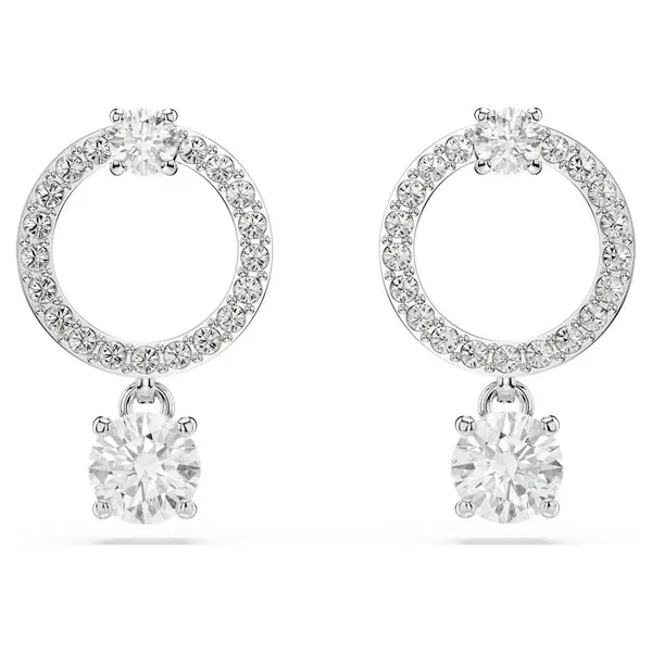 SWAROVSKI Constella Hoop Earrings - White