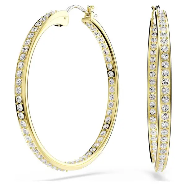 SWAROVSKI Sommerset Hoop Earrings - White