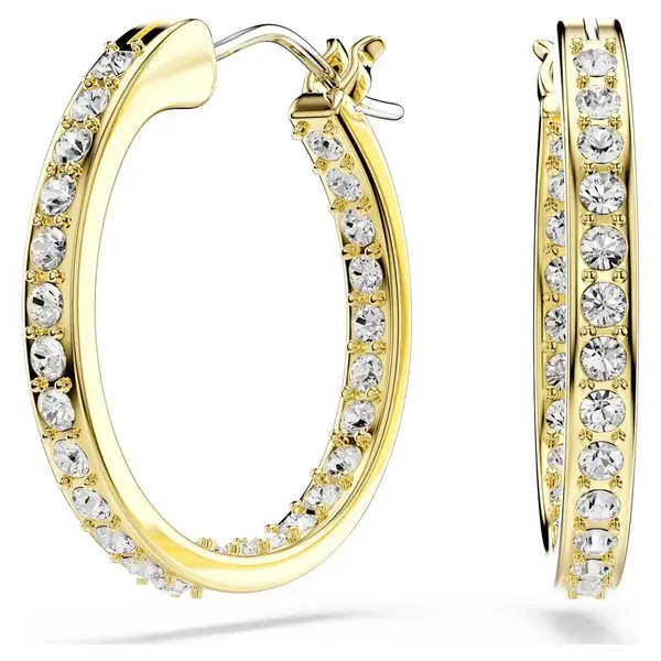 SWAROVSKI Sommerset Hoop Earrings - White