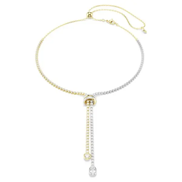 SWAROVSKI Hyperbola Y Necklace With Infinity Motif - White