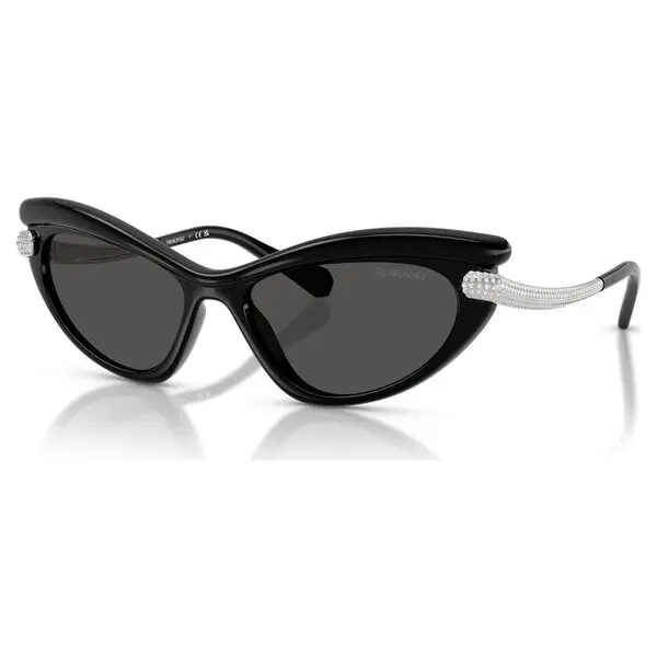 SWAROVSKI Sublima Crystal Embellished Sunglasses - Black