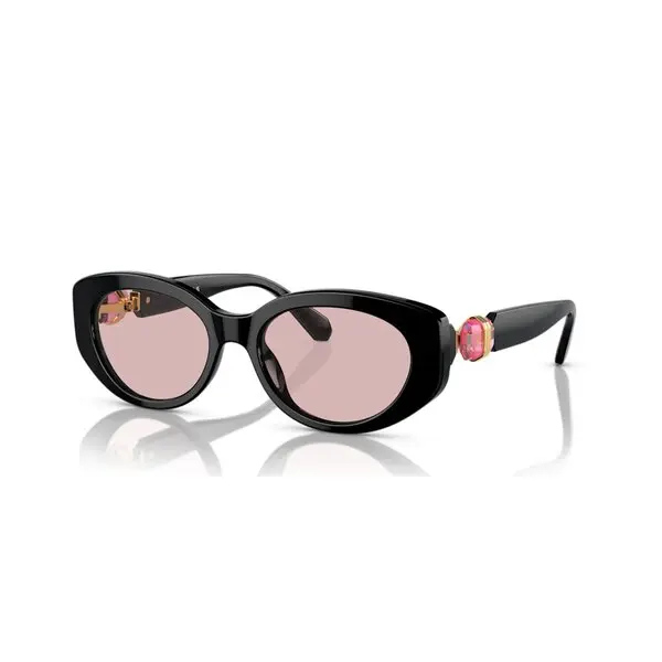 SWAROVSKI Sunglasses With Crystals - Black