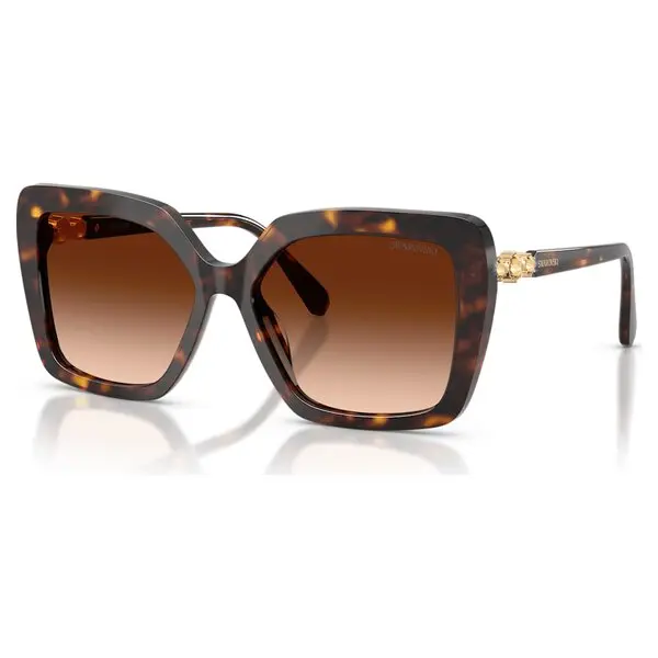 SWAROVSKI Sublima Crystal Embellished Sunglasses - Brown