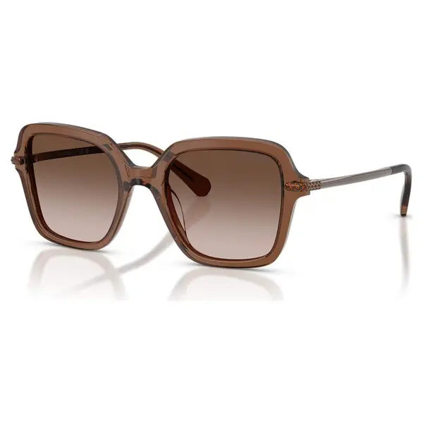 SWAROVSKI Embellished Oval Sunglasses - Brown