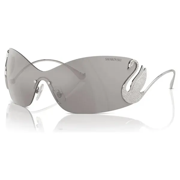 SWAROVSKI Sunglasses With Crystals - Silver Tone