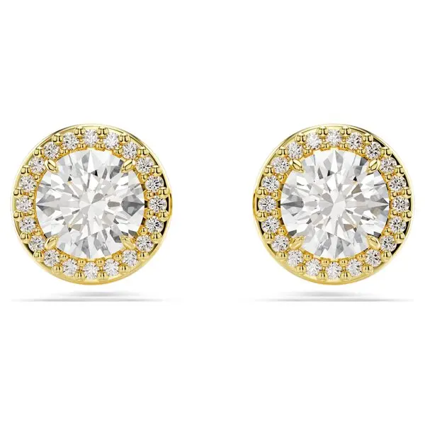 SWAROVSKI Una Angelic Stud Earrings - Gold Tone