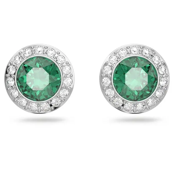 SWAROVSKI Una Angelic Stud Earrings - Green