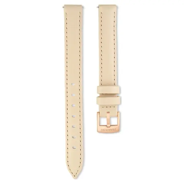 SWAROVSKI Italian Leather Watch Strap - Beige
