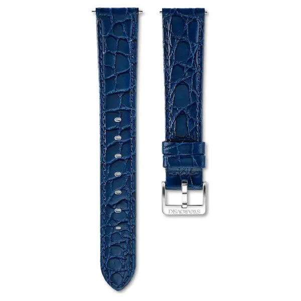 SWAROVSKI Italian Calf-skin Leather Watch Strap - Blue