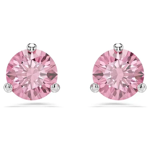 SWAROVSKI Solitaire Stud Earrings - Pink