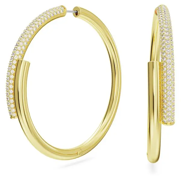 SWAROVSKI Dextera Hoop Earrings - White