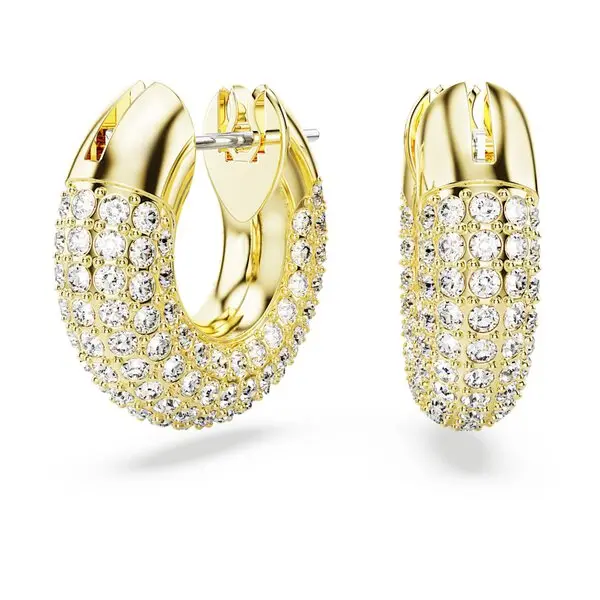SWAROVSKI Dextera Hoop Earrings - White